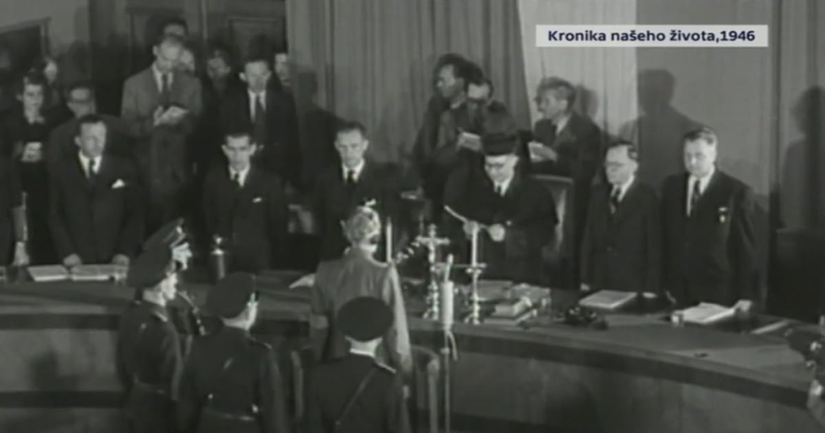 Découverte d'archives sonores du procès du dirigeant nazi K.H. Frank ...